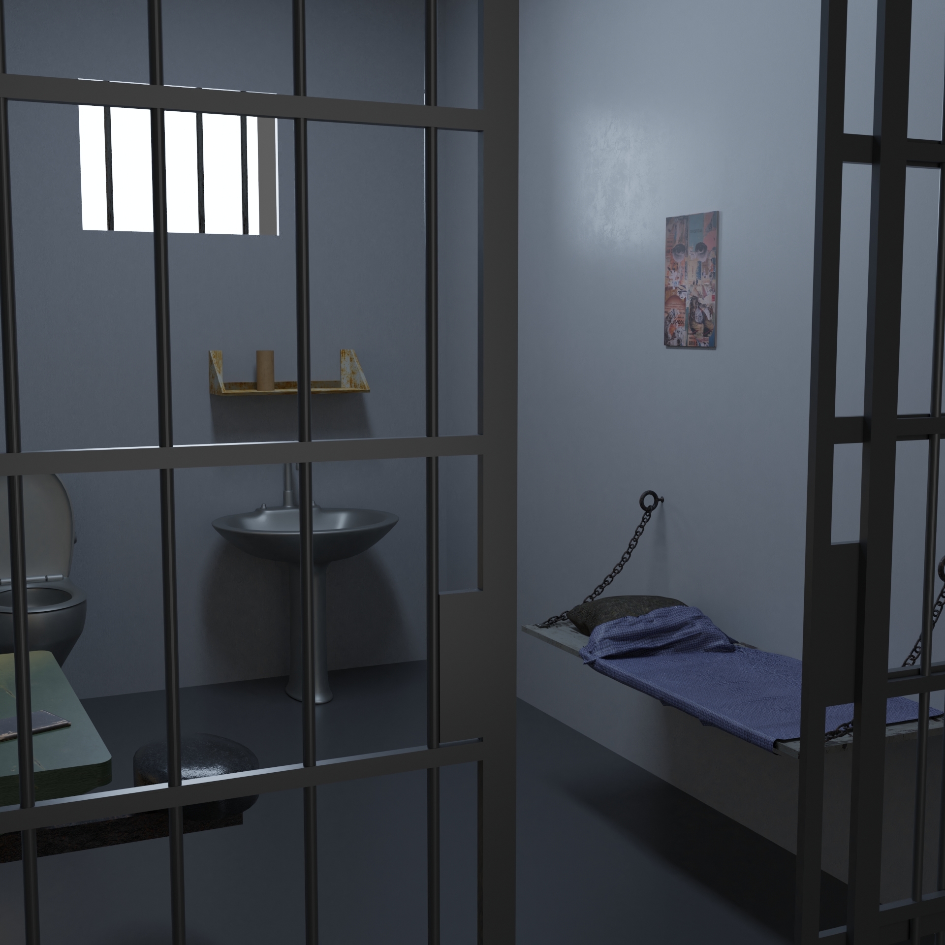 Cela de prisão Modelo 3D - TurboSquid 1515803