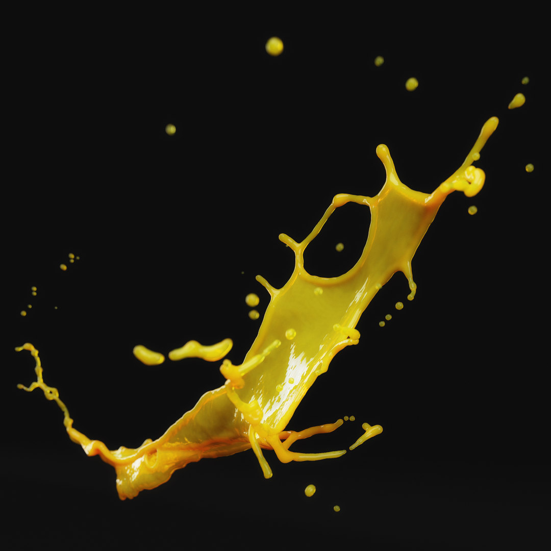 Splash liquid model - TurboSquid 1515874