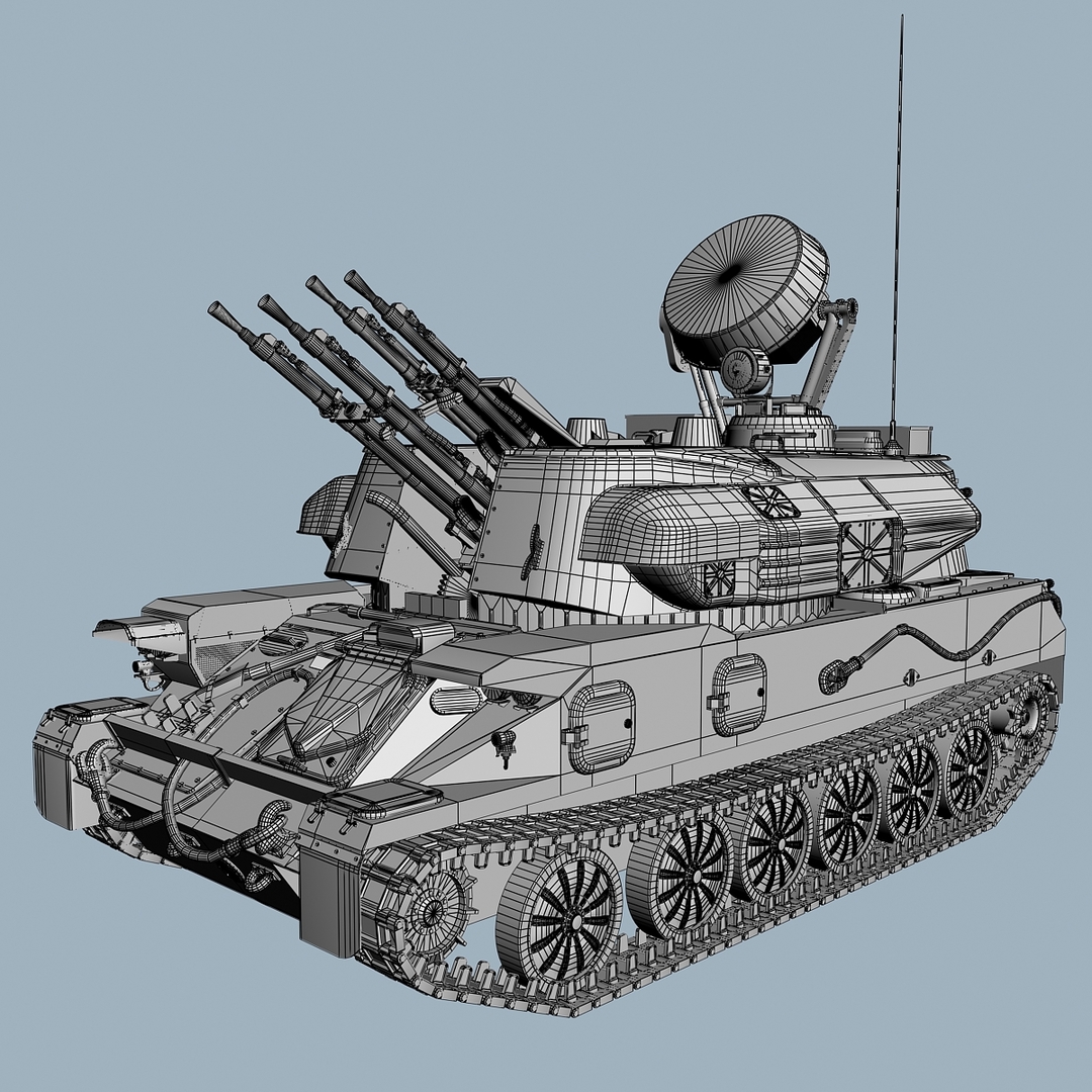 3d model russian zsu-23-4 shilka zsu