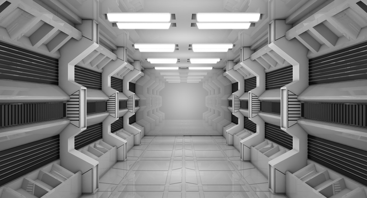 Sci fi corridor 3D model - TurboSquid 1515974