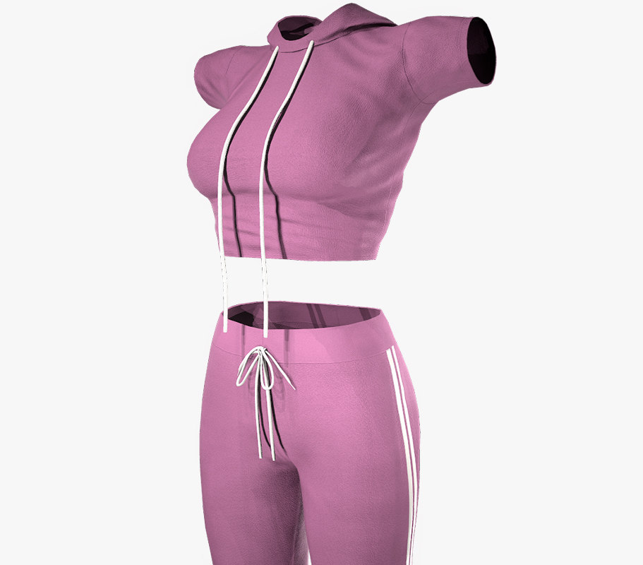 Female tracksuits 3D model - TurboSquid 1385221