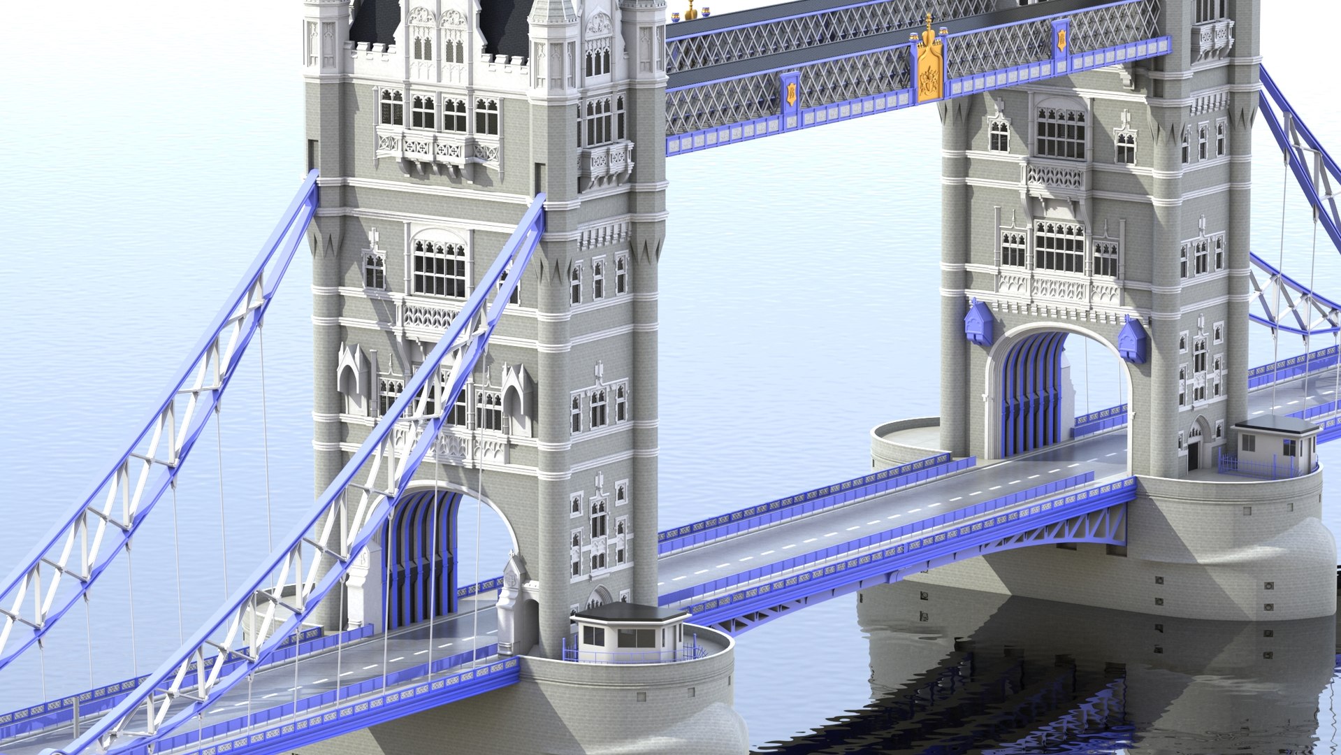 3D tower bridge london - TurboSquid 1516021