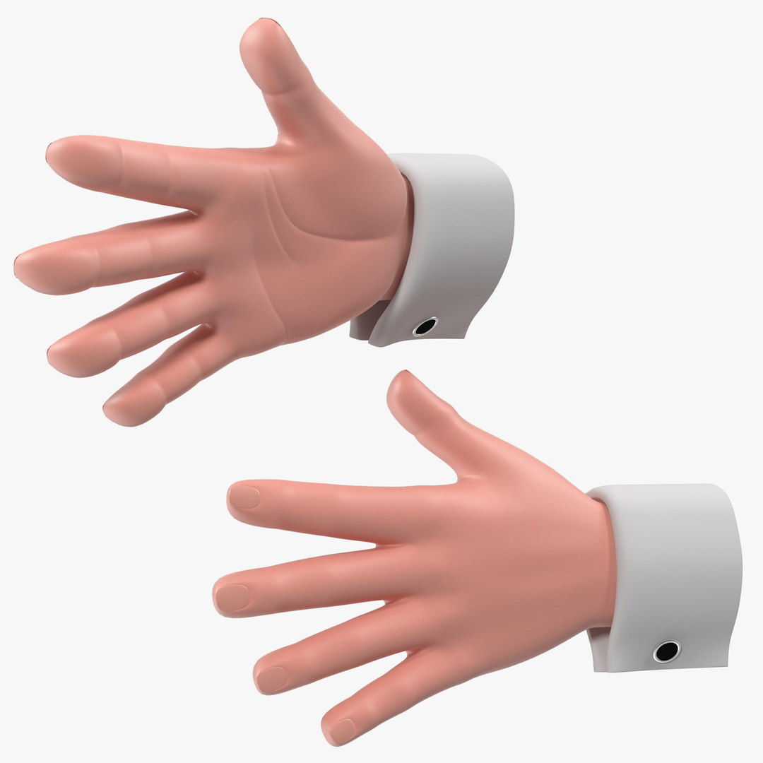 3D cartoon man hands - TurboSquid 1516062
