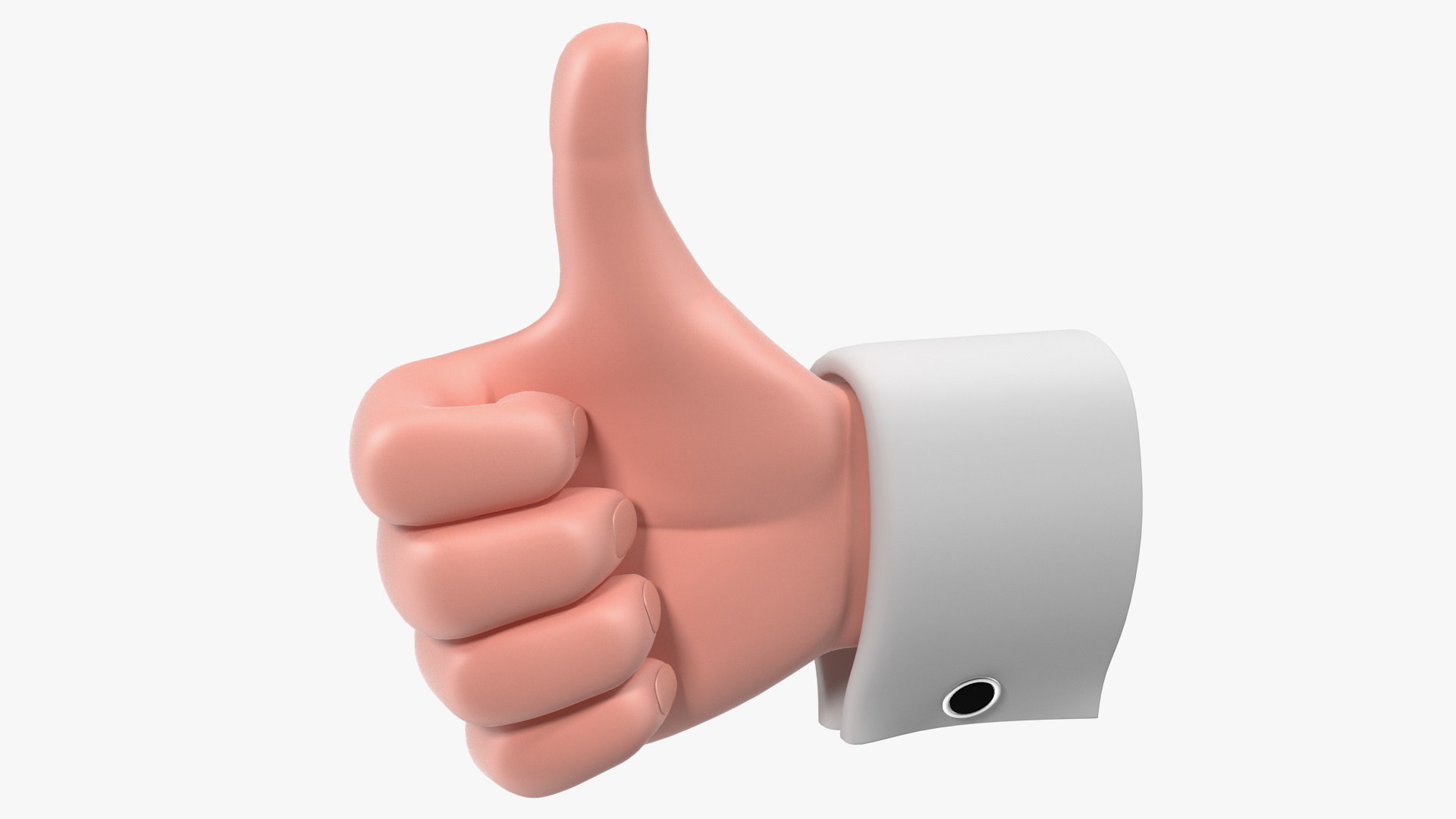 3D cartoon man hand thumbs-up model - TurboSquid 1516125
