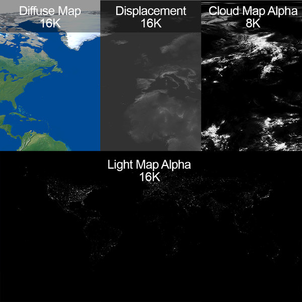 3D earth day night - TurboSquid 1516227