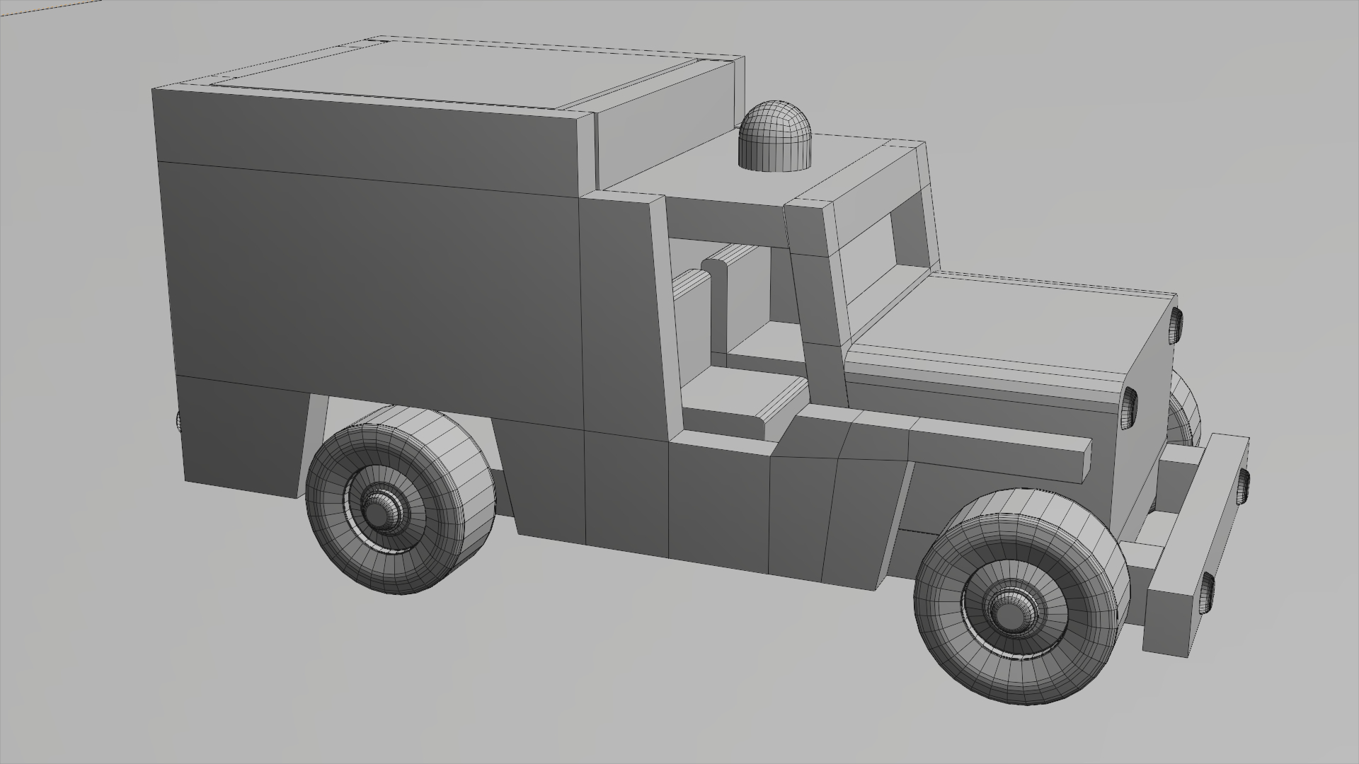 3D wood toy ambulance car - TurboSquid 1516236