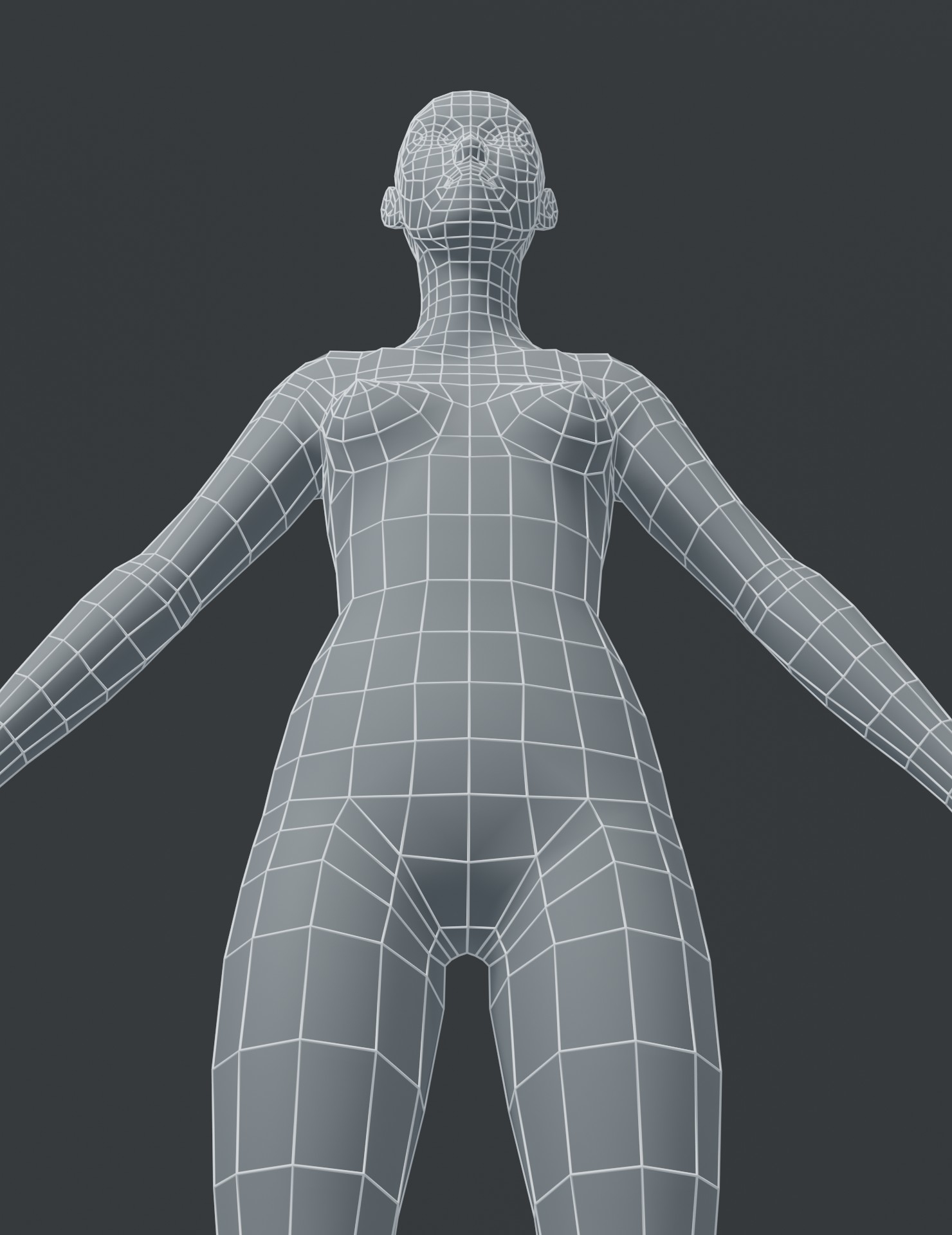 女性身体基础网格 3D 模型3D模型 - TurboSquid 1516369