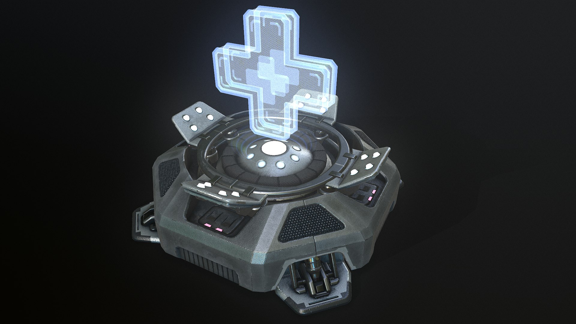 Free sci-fi aid kit gaming 3D model - TurboSquid 1516377