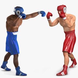 3d model of training boxing helmet