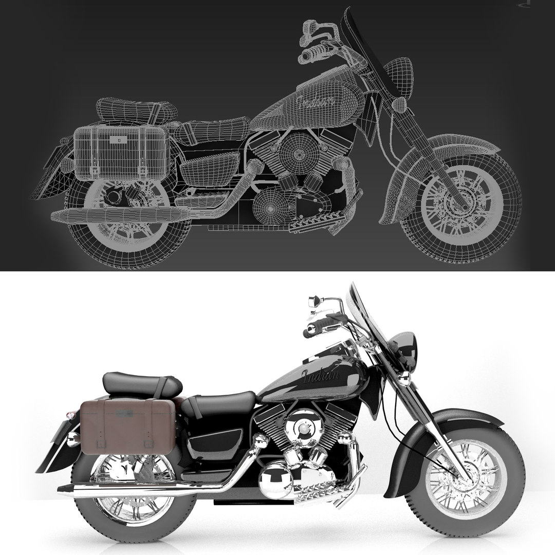 Indian motorcycle 3D model - TurboSquid 1516550