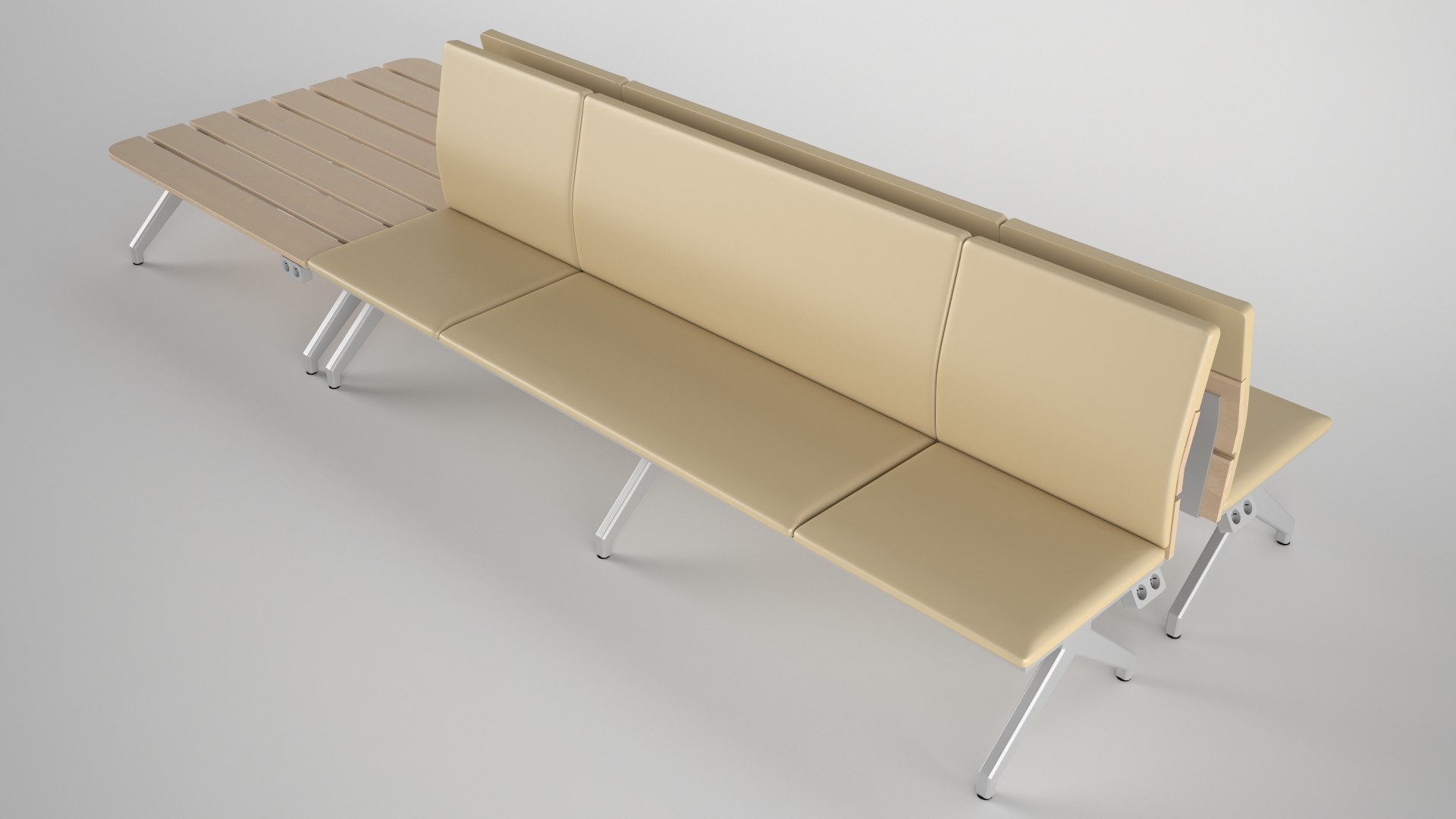 Airport seating 3D model - TurboSquid 1516786
