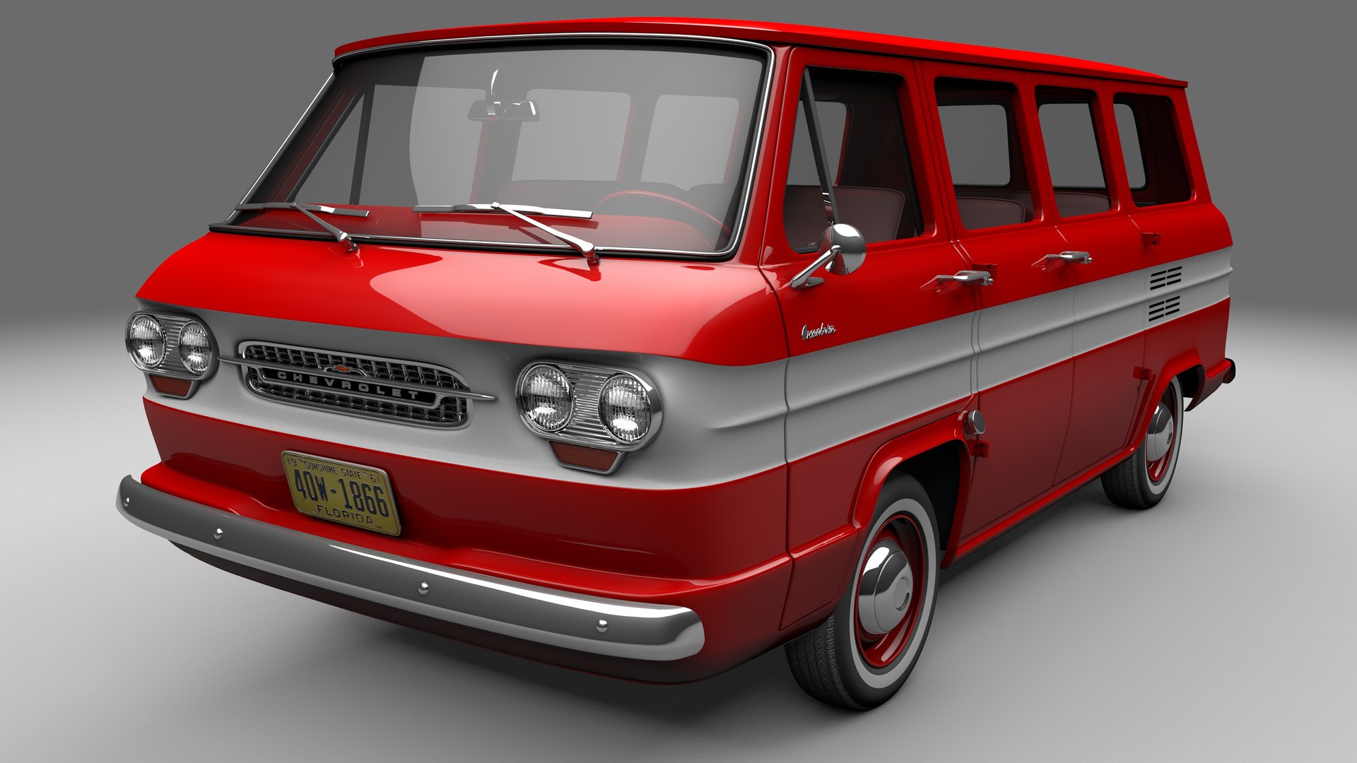 Corvair van greenbrier 3D - TurboSquid 1516796
