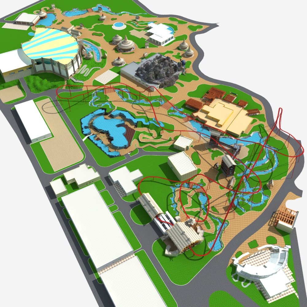 3D amusement park - TurboSquid 1516995