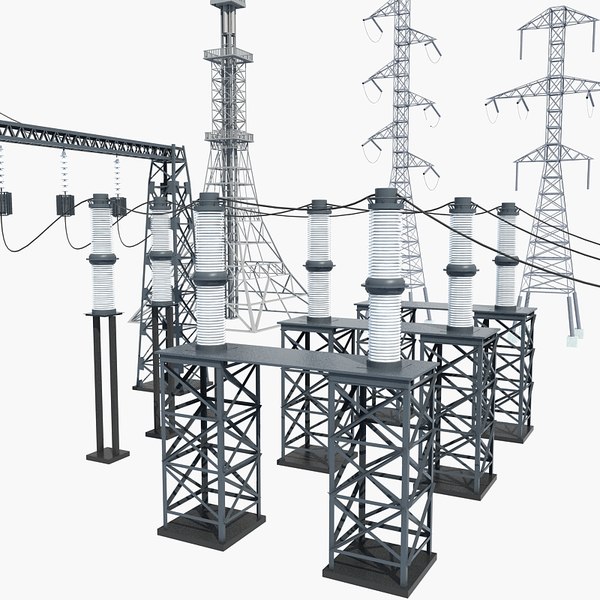 Tower electric 3D model - TurboSquid 1517279