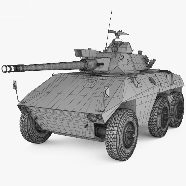 3D ee-9 cascavel ee model - TurboSquid 1517352