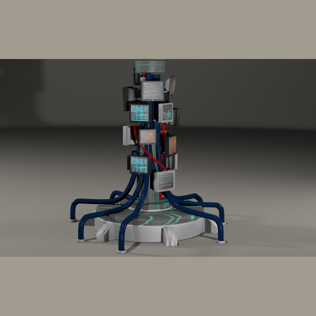 Props cyberpunk cable device 3D - TurboSquid 1517545
