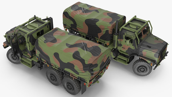 3D model military medium cargo truck - TurboSquid 1517761