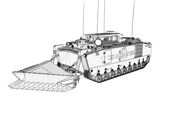 Tank lvte-1 3D - TurboSquid 1517724