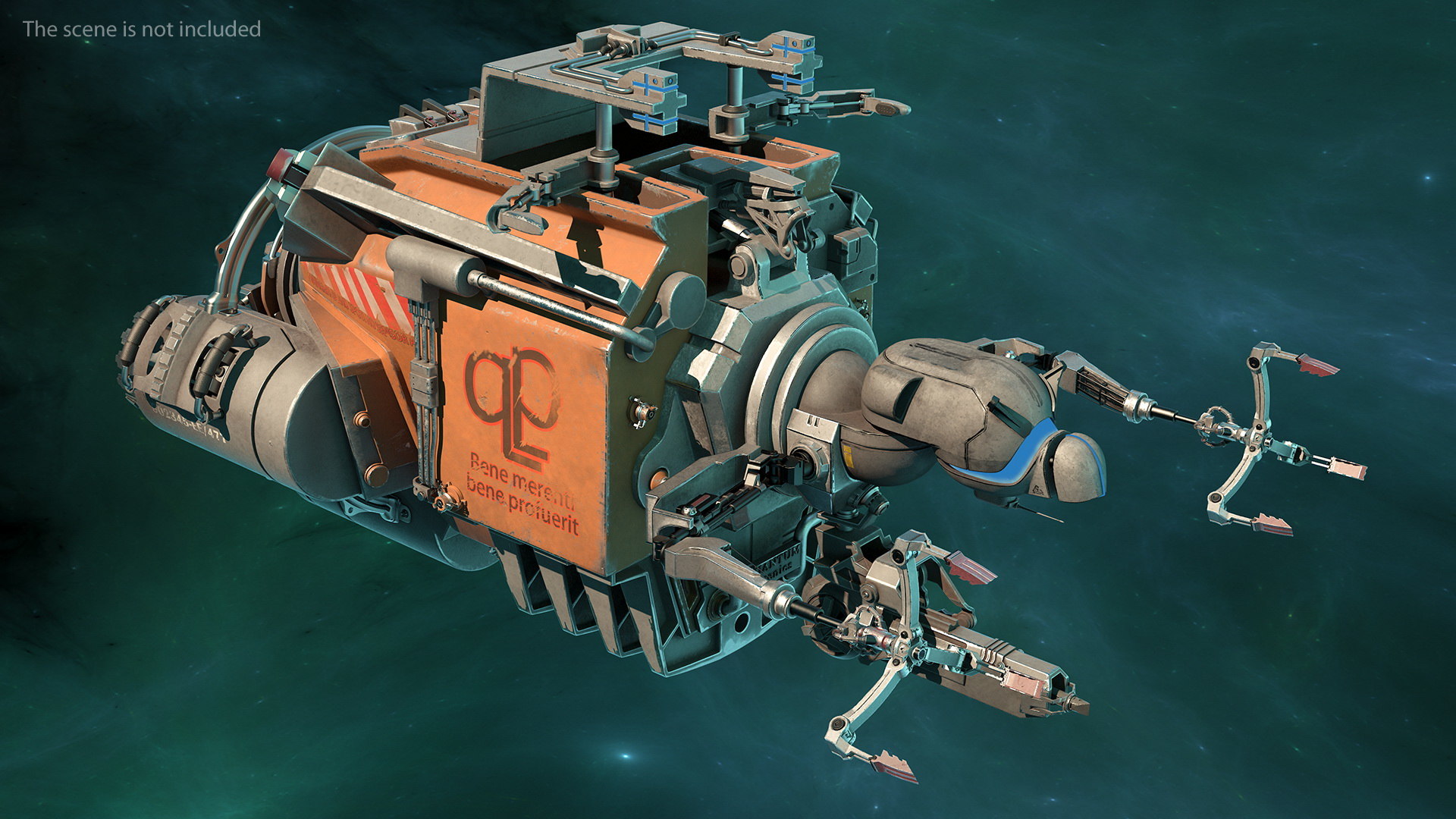 3D sci fi space debris - TurboSquid 1517768