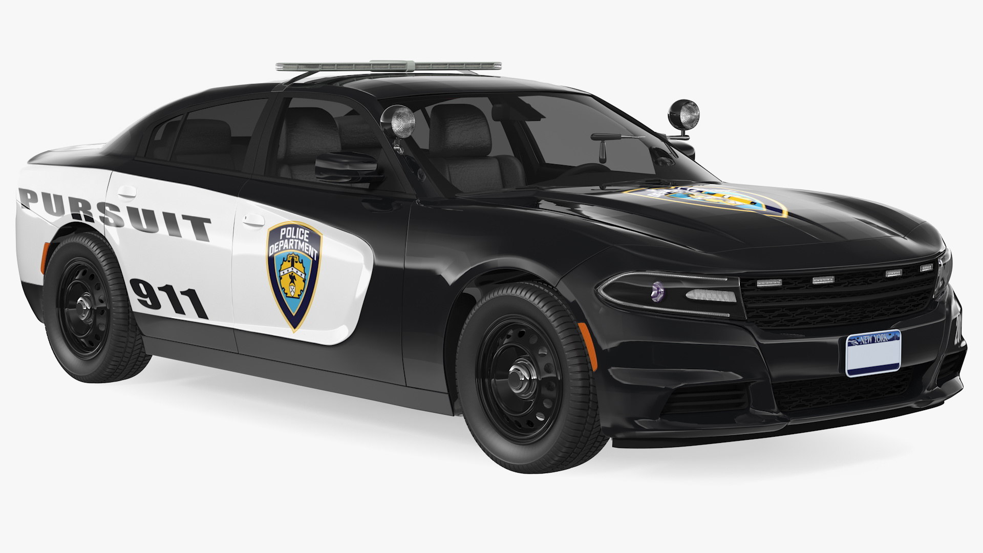 Police car generic model - TurboSquid 1518306