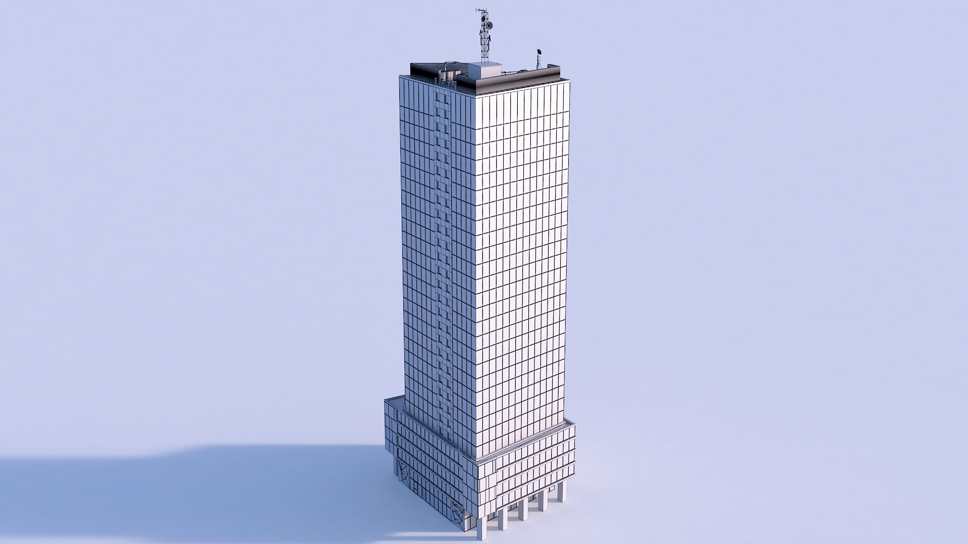 3D skyscraper building 01 model - TurboSquid 1517750