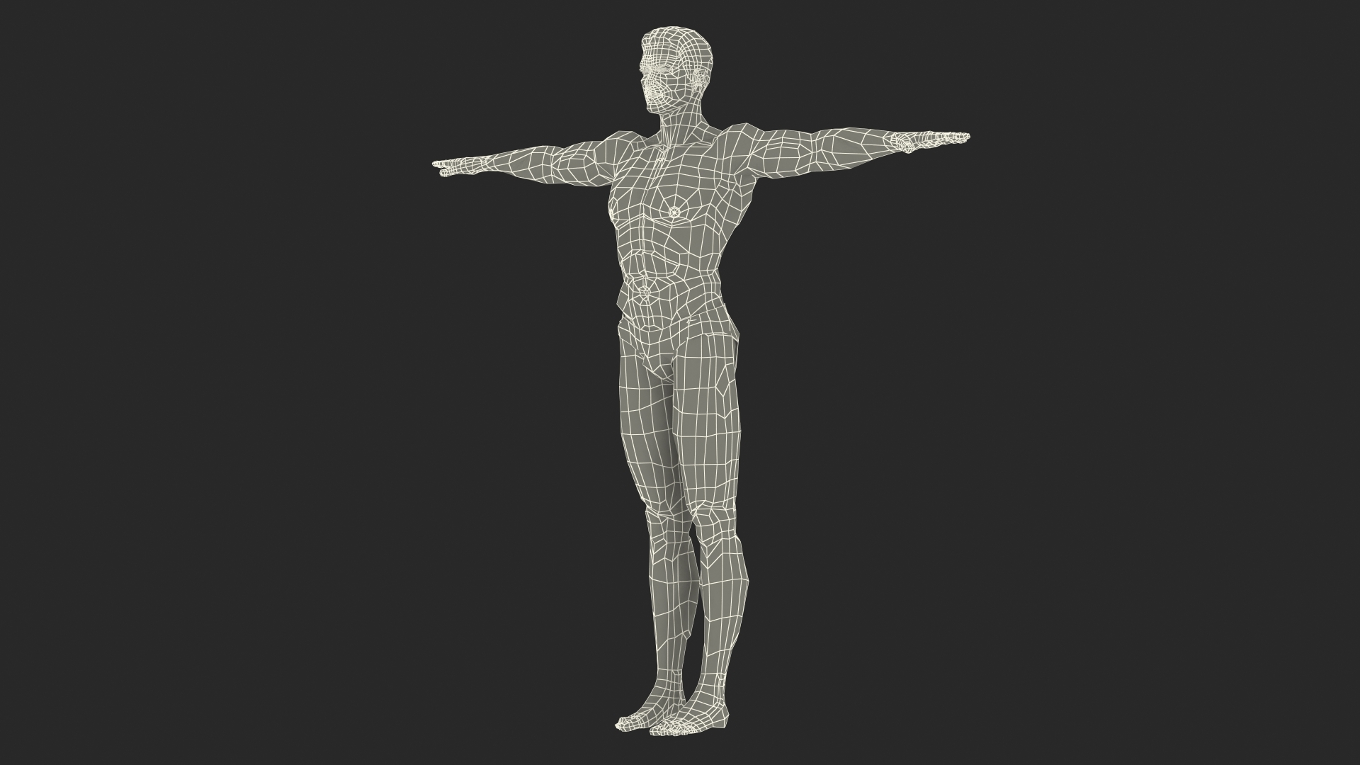 3D fit athletic man t-pose - TurboSquid 1518225