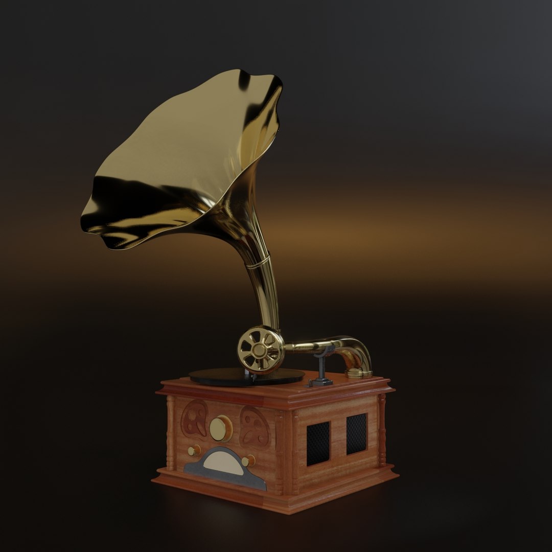Antique gramophone old-fashioned subdivision 3D model - TurboSquid 1518051