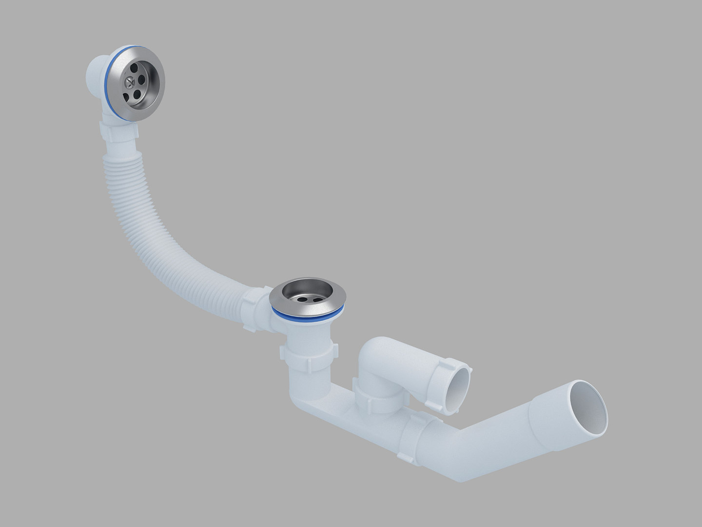 Double siphon bath 3D model - TurboSquid 1518335