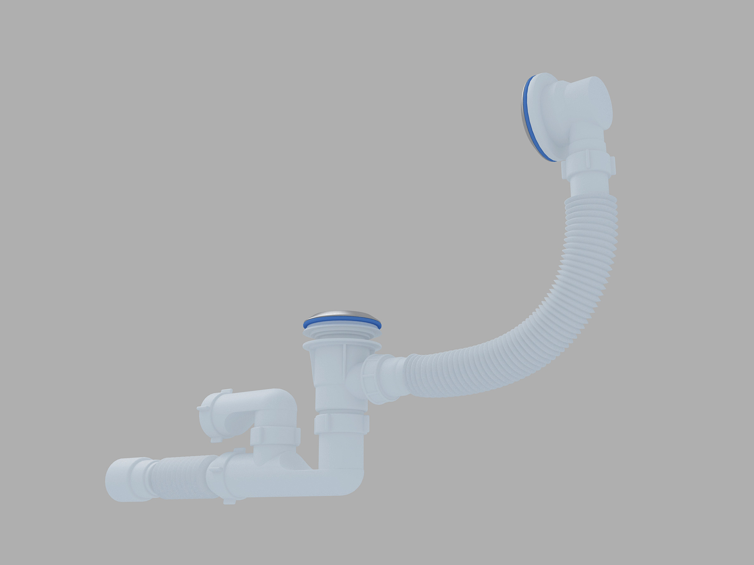 Double siphon bath 3D model - TurboSquid 1518331