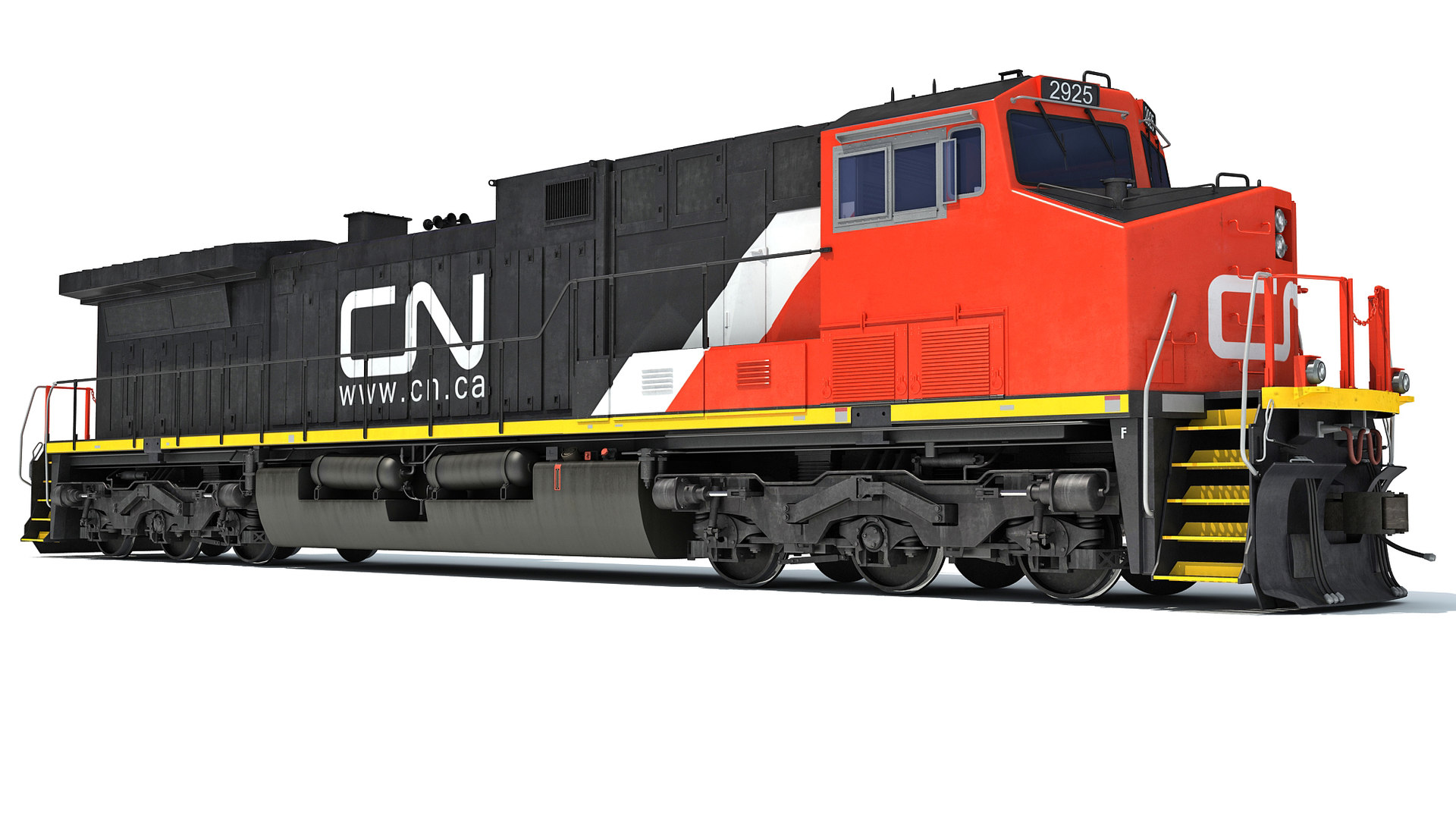 Locomotive canadian national railway 3D - TurboSquid 1518374