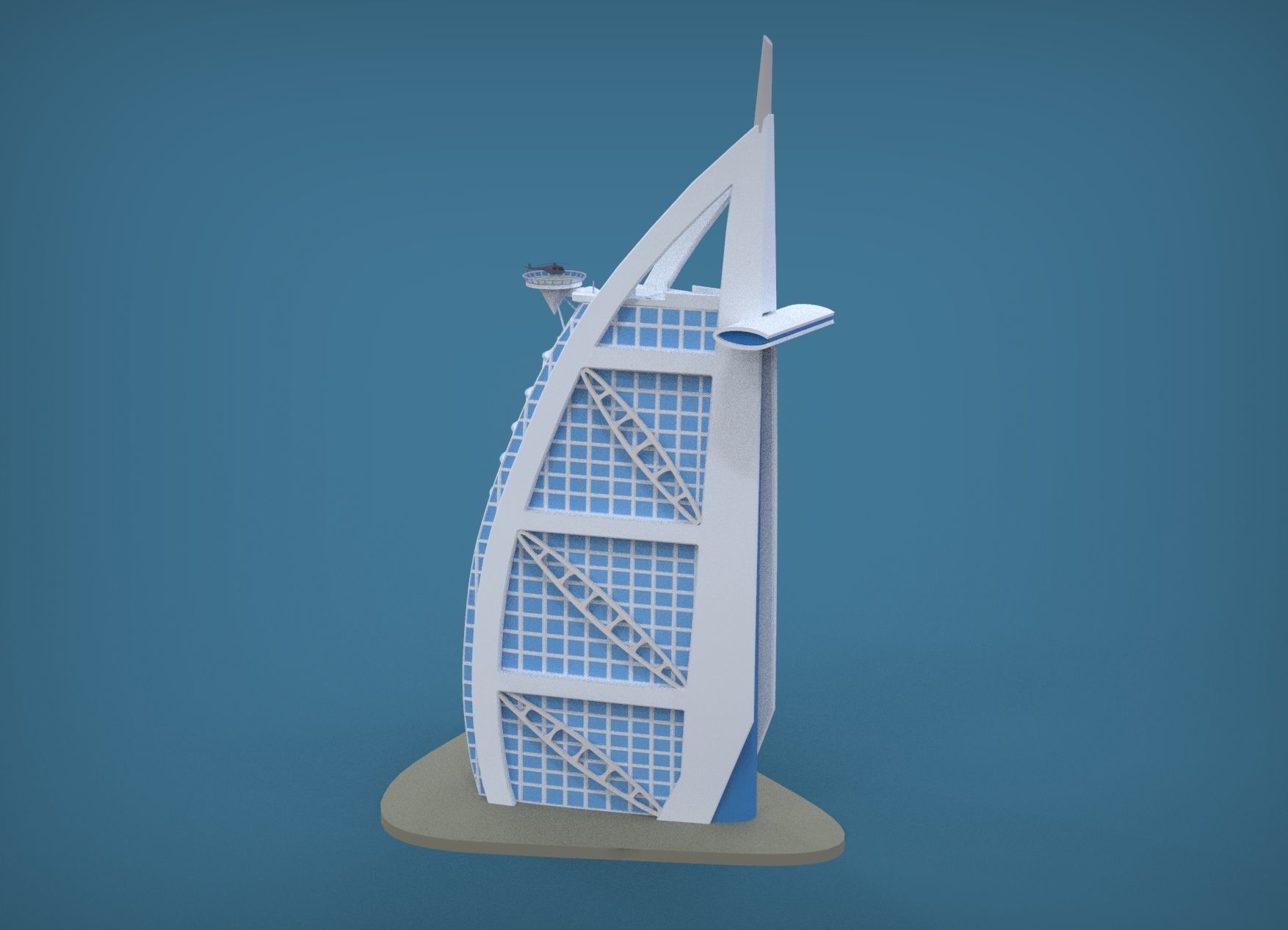 Burj al arab 3D model - TurboSquid 1518368