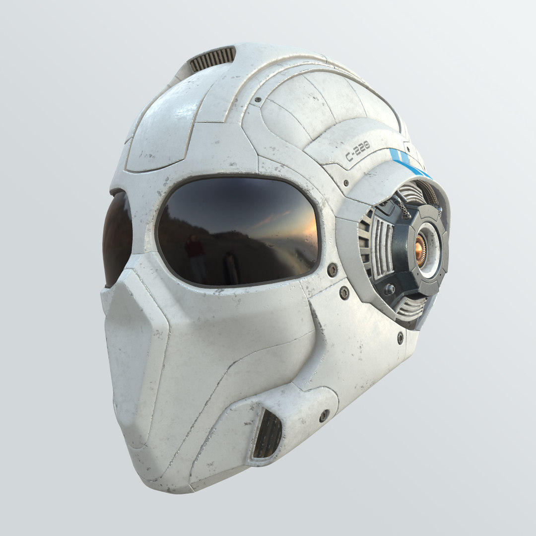 Cyborg recon helmet 3D model - TurboSquid 1516852
