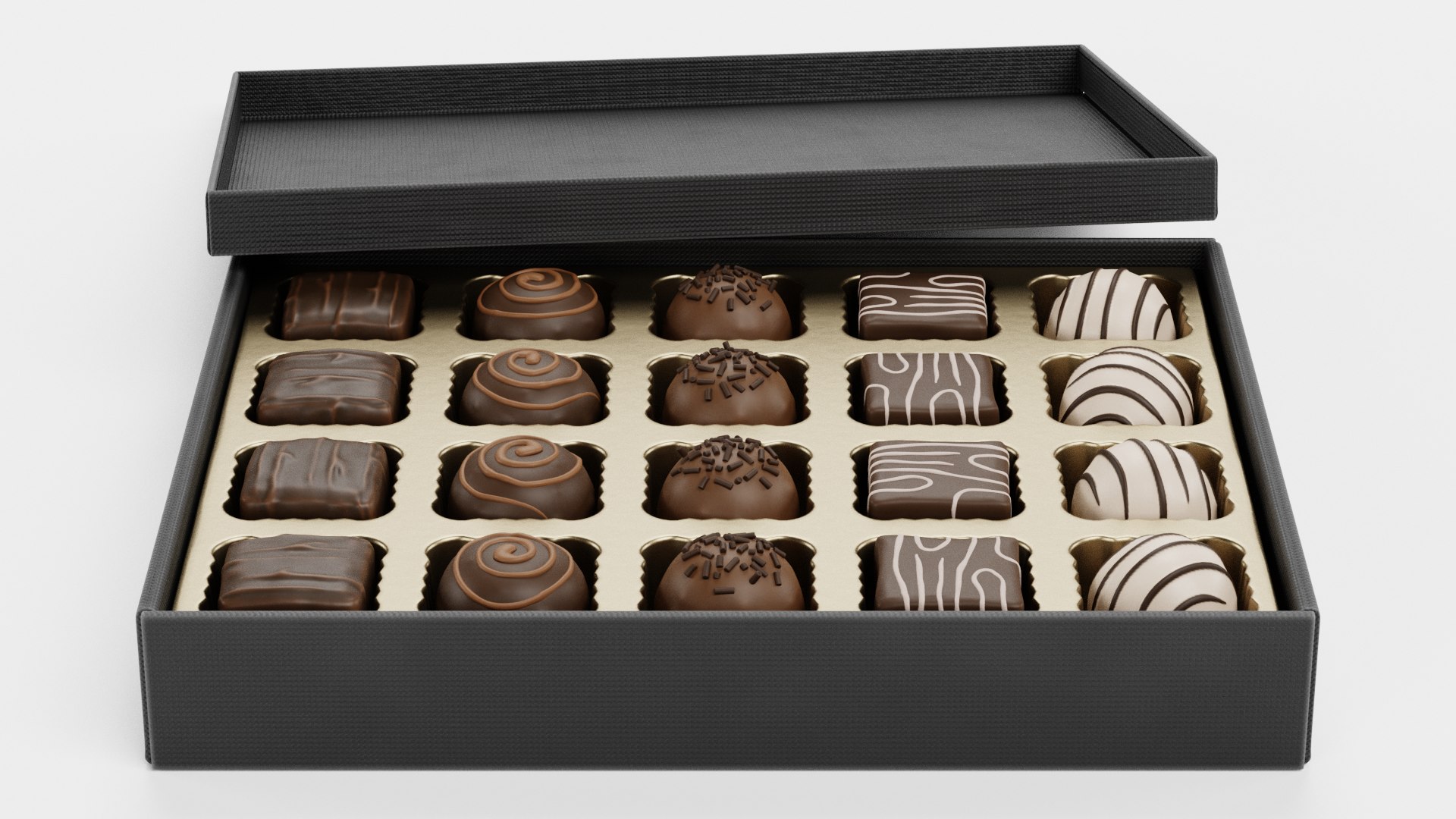 Chocolate box 3D model - TurboSquid 1518532