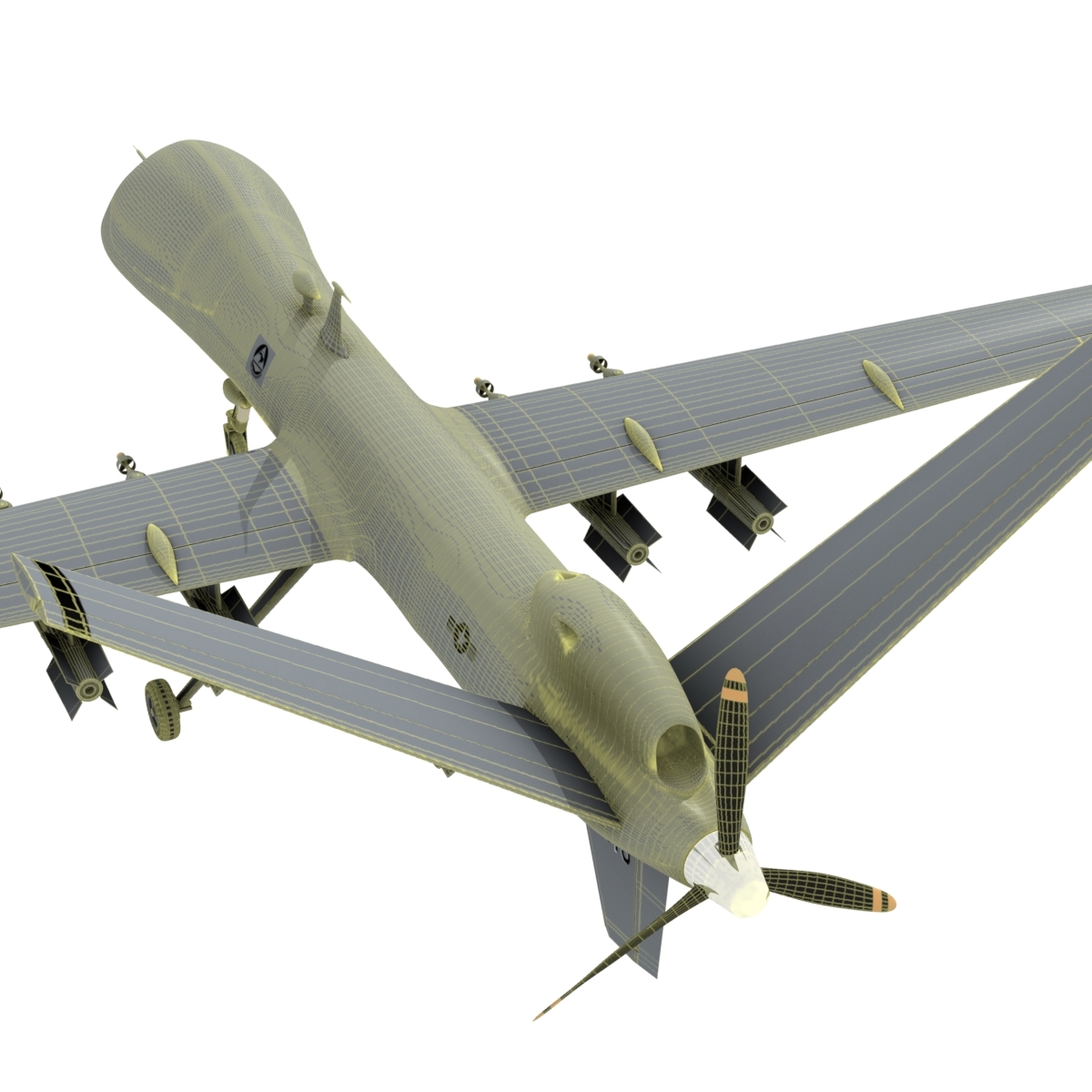 3D general atomics uav - TurboSquid 1518686
