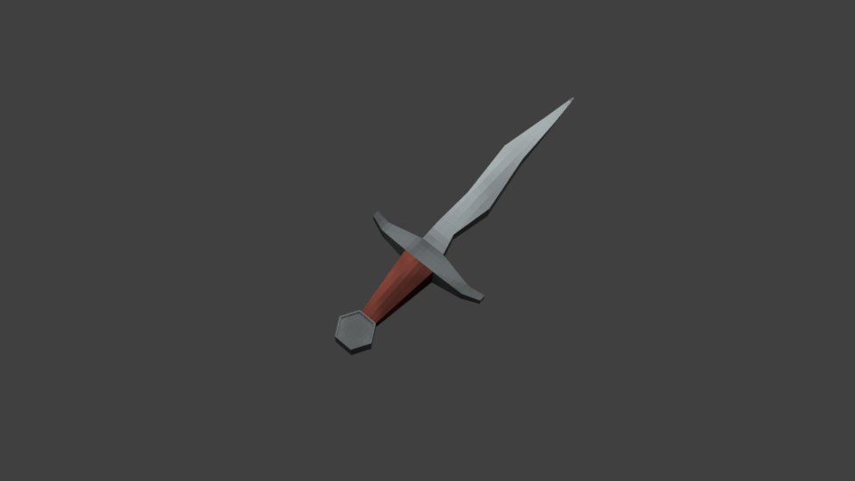 3D model dagger pixel - TurboSquid 1518663