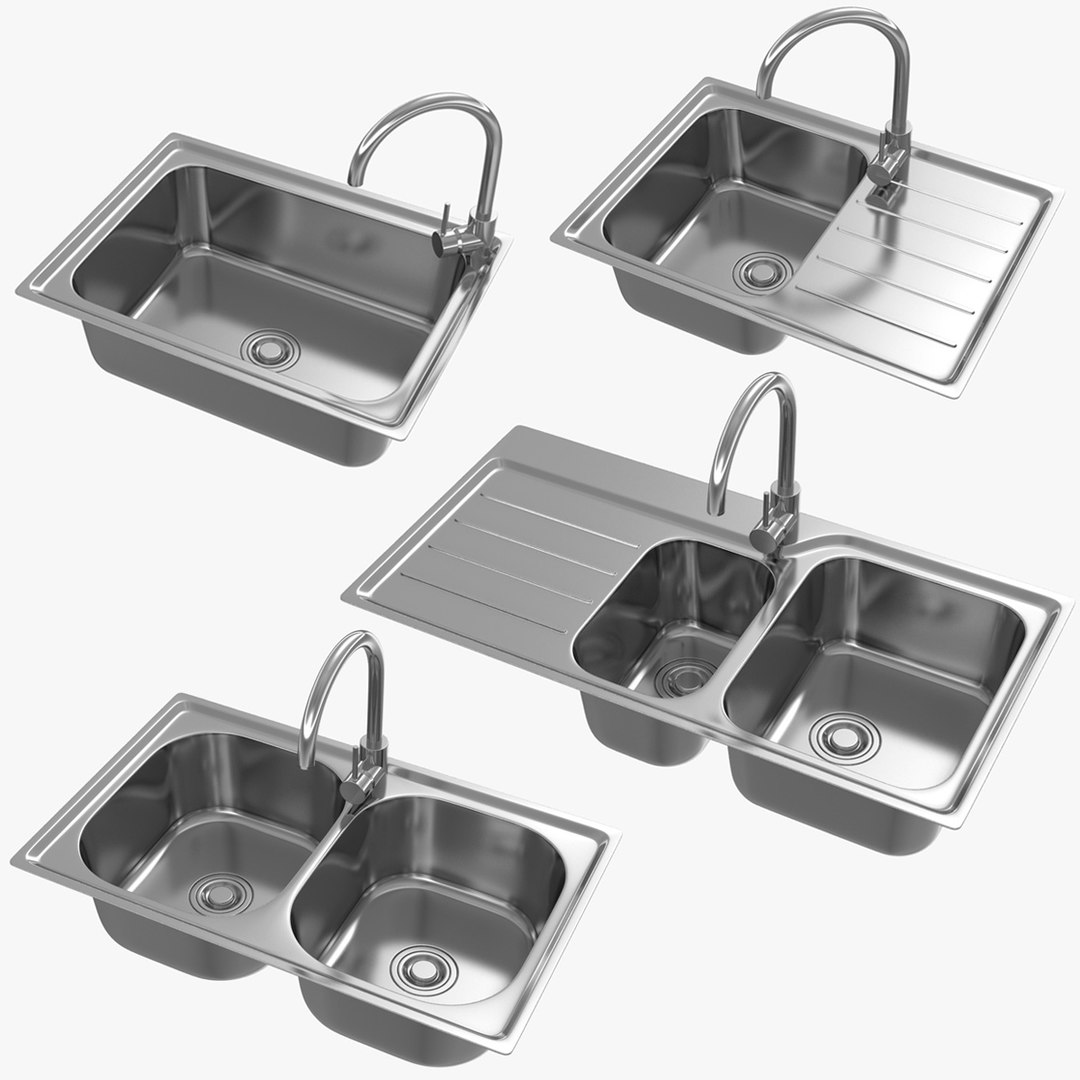 Realistic kitchen sink 3D model - TurboSquid 1518725