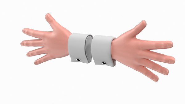 Cartoon man hands rigged 3D model - TurboSquid 1526662