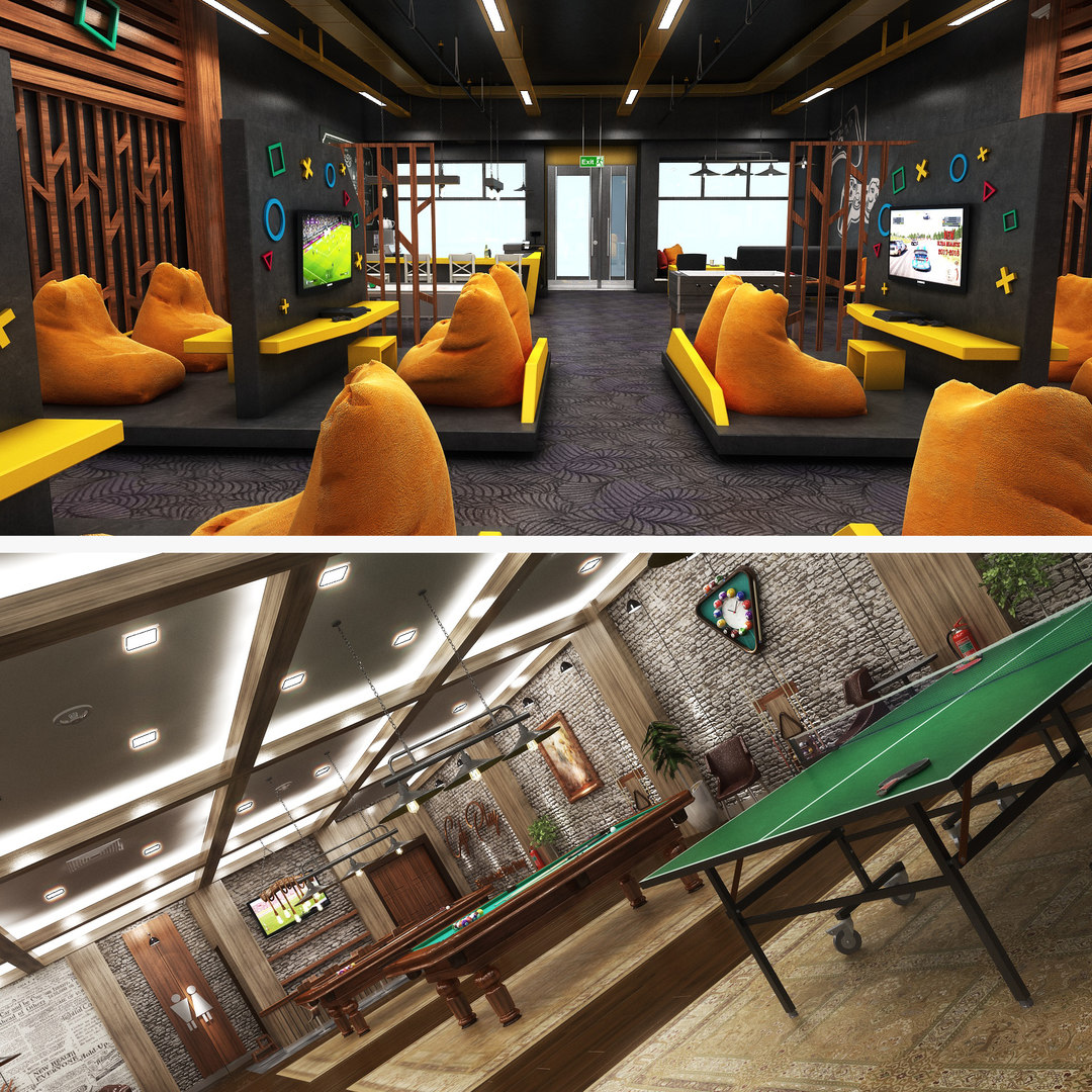 Realistic Gaming Cafe Collection 3D-Modell - TurboSquid 1518861
