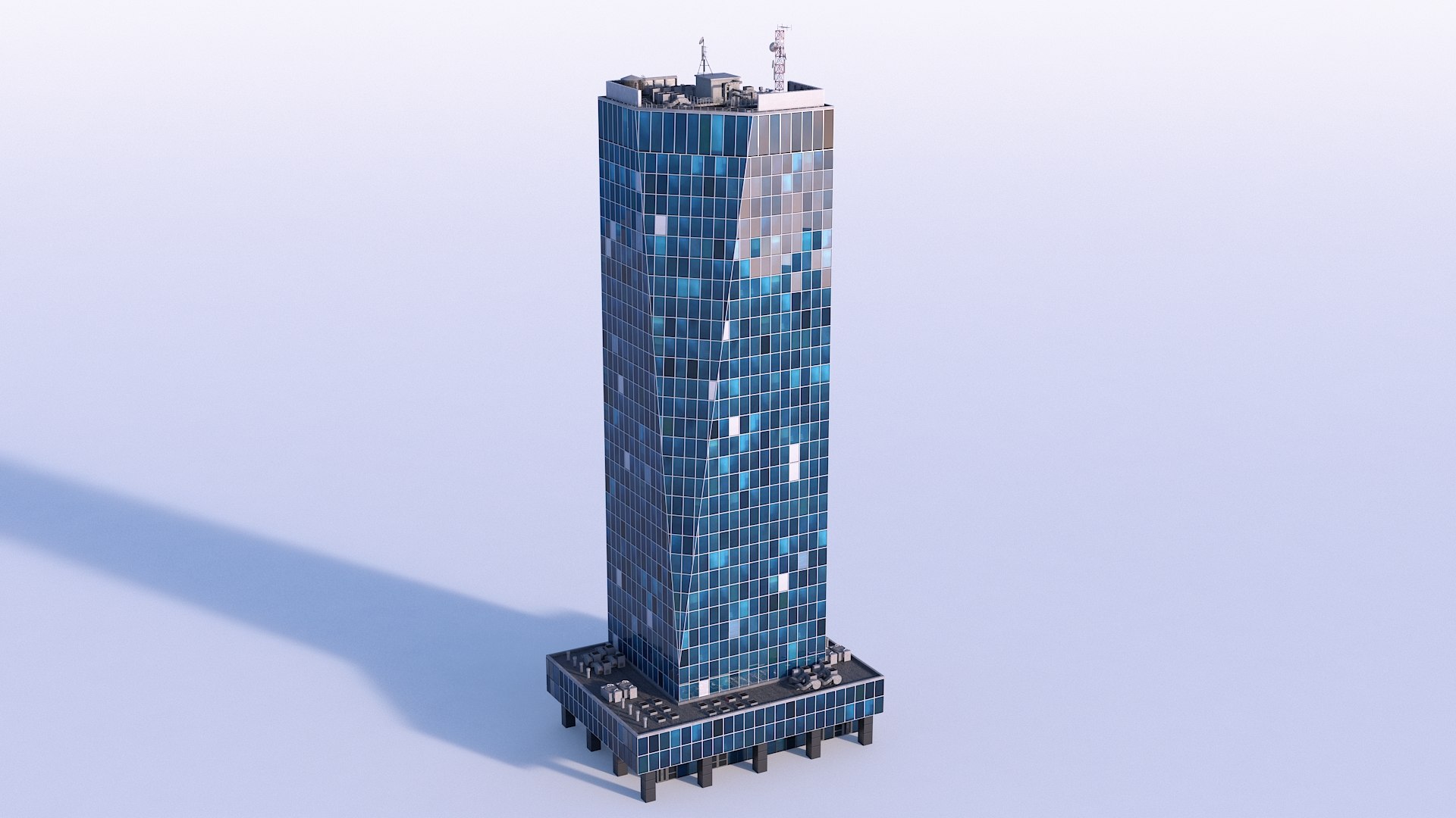 Skyscraper building 03 3D model - TurboSquid 1518862