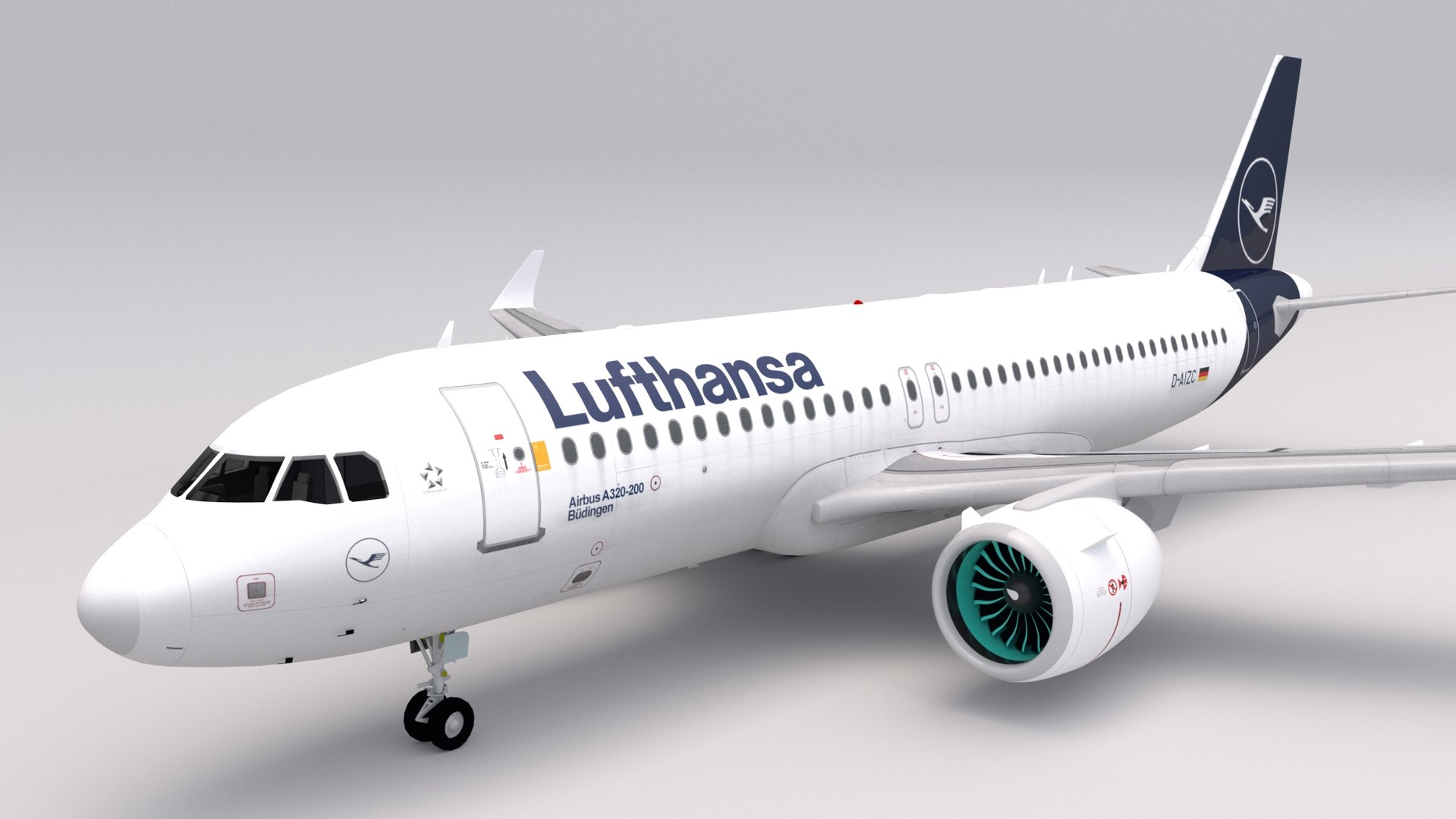 Lufthansa a320 neo model - TurboSquid 1519131