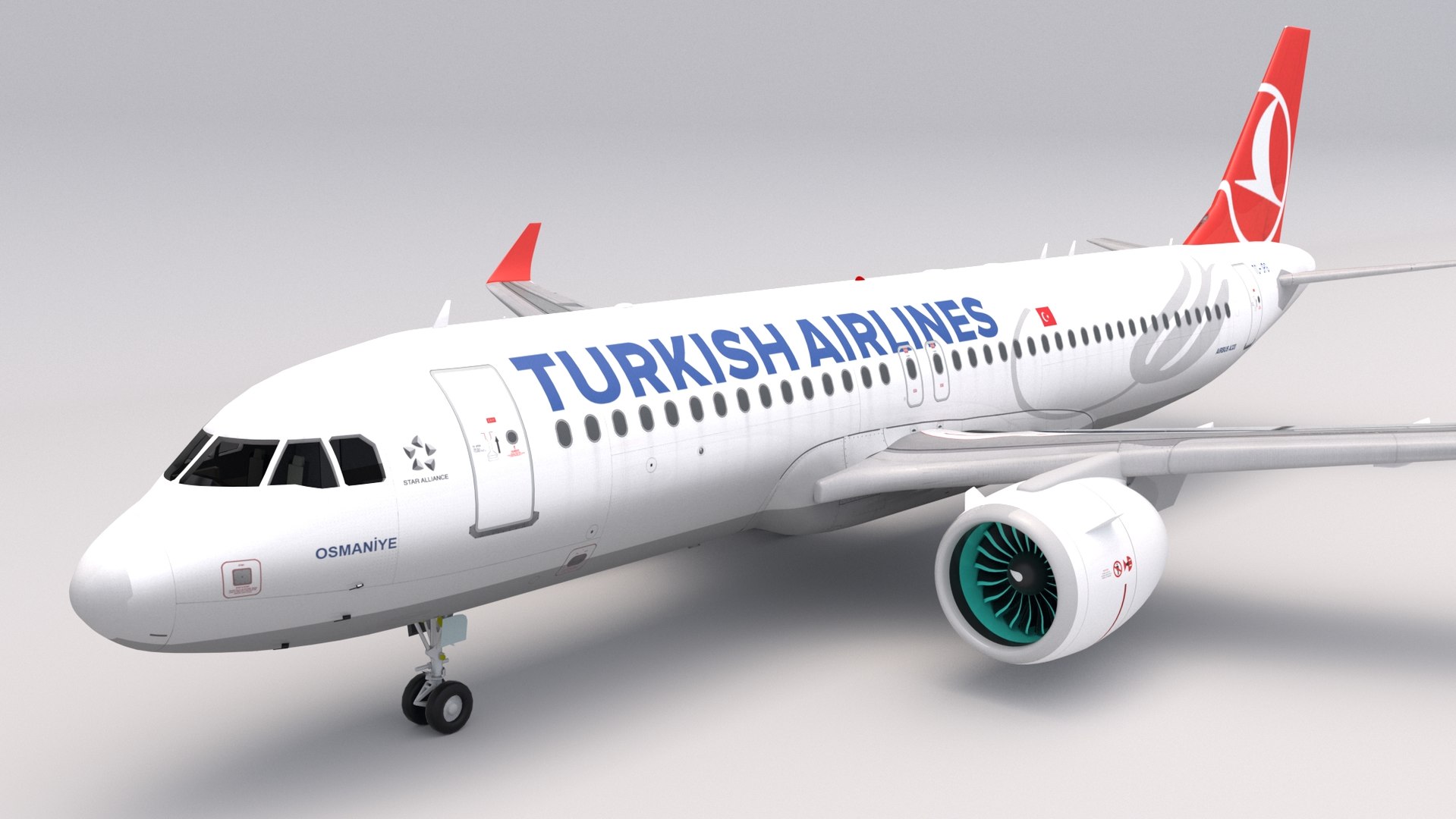 3D turkish airlines a320 model - TurboSquid 1519112