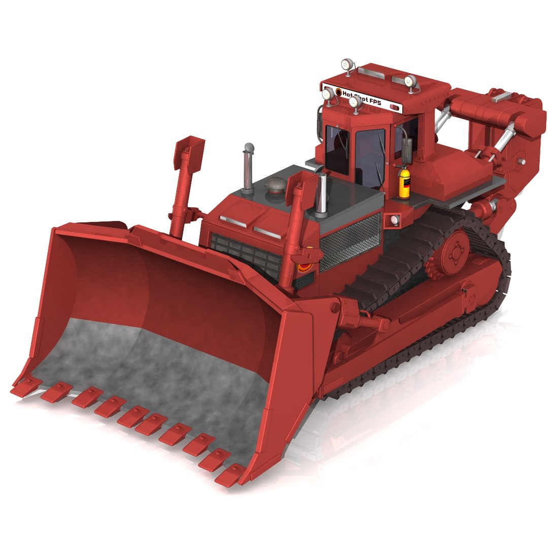 Bulldozer dozer model - TurboSquid 1519074