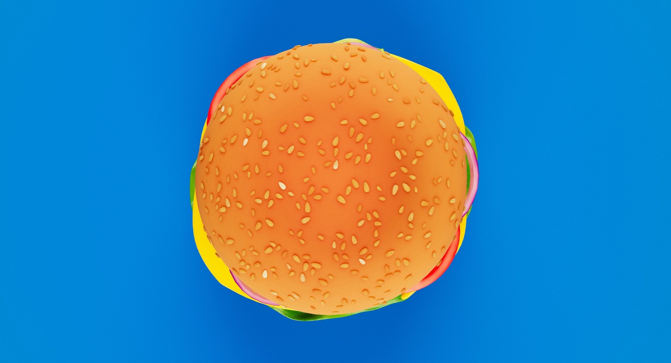 3D cartoon burger - TurboSquid 1519282