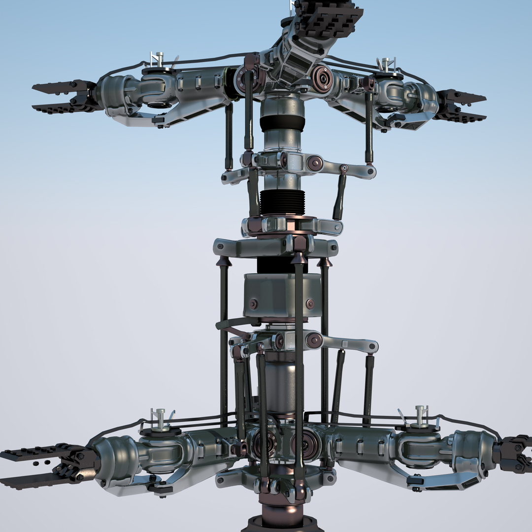Swashplate ka-32a helicopter model - TurboSquid 1519284