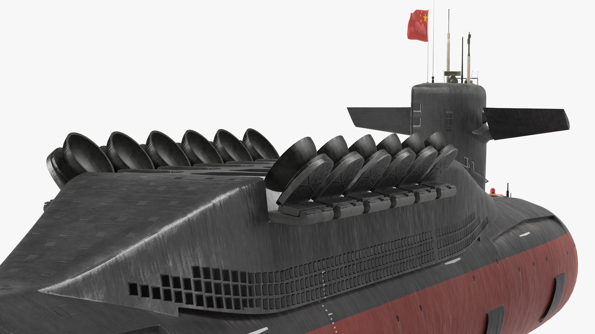 Jin Class Ballistic Missile Submarine Type 094 Rigged 3D-Modell ...