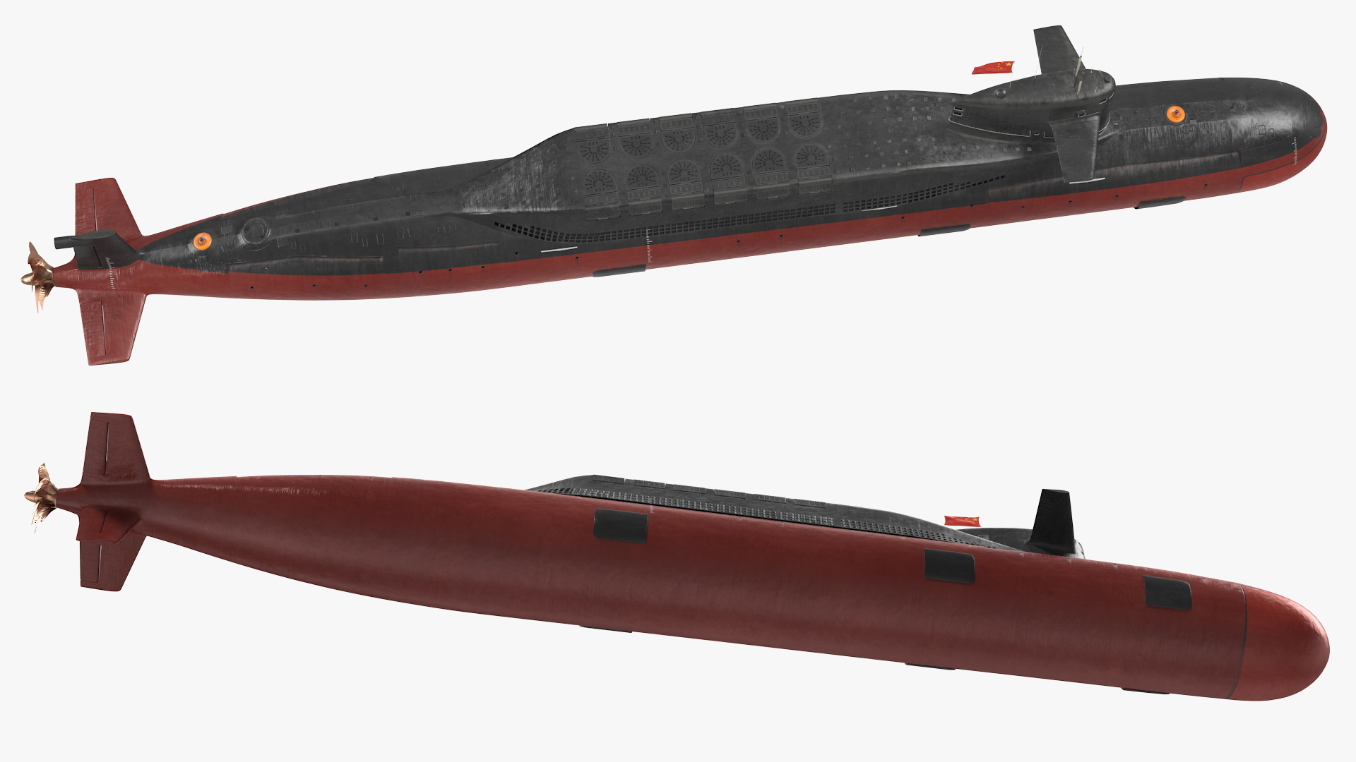 Jin Class Ballistic Missile Submarine Type 094 Rigged 3D-Modell ...