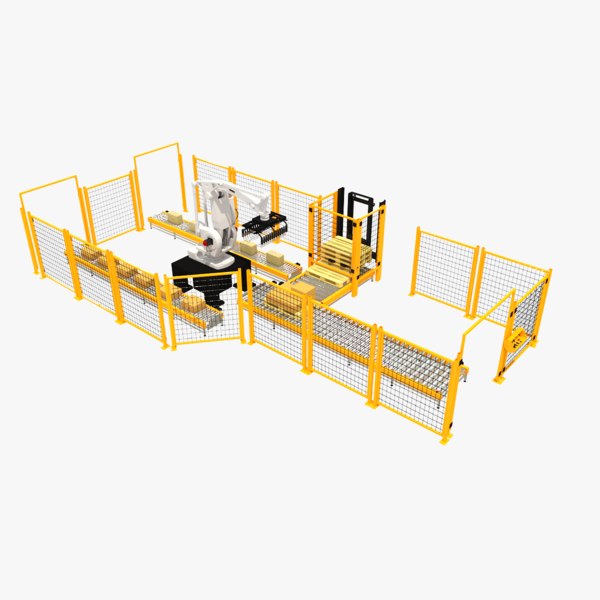 Palletising cell 3D - TurboSquid 1519474