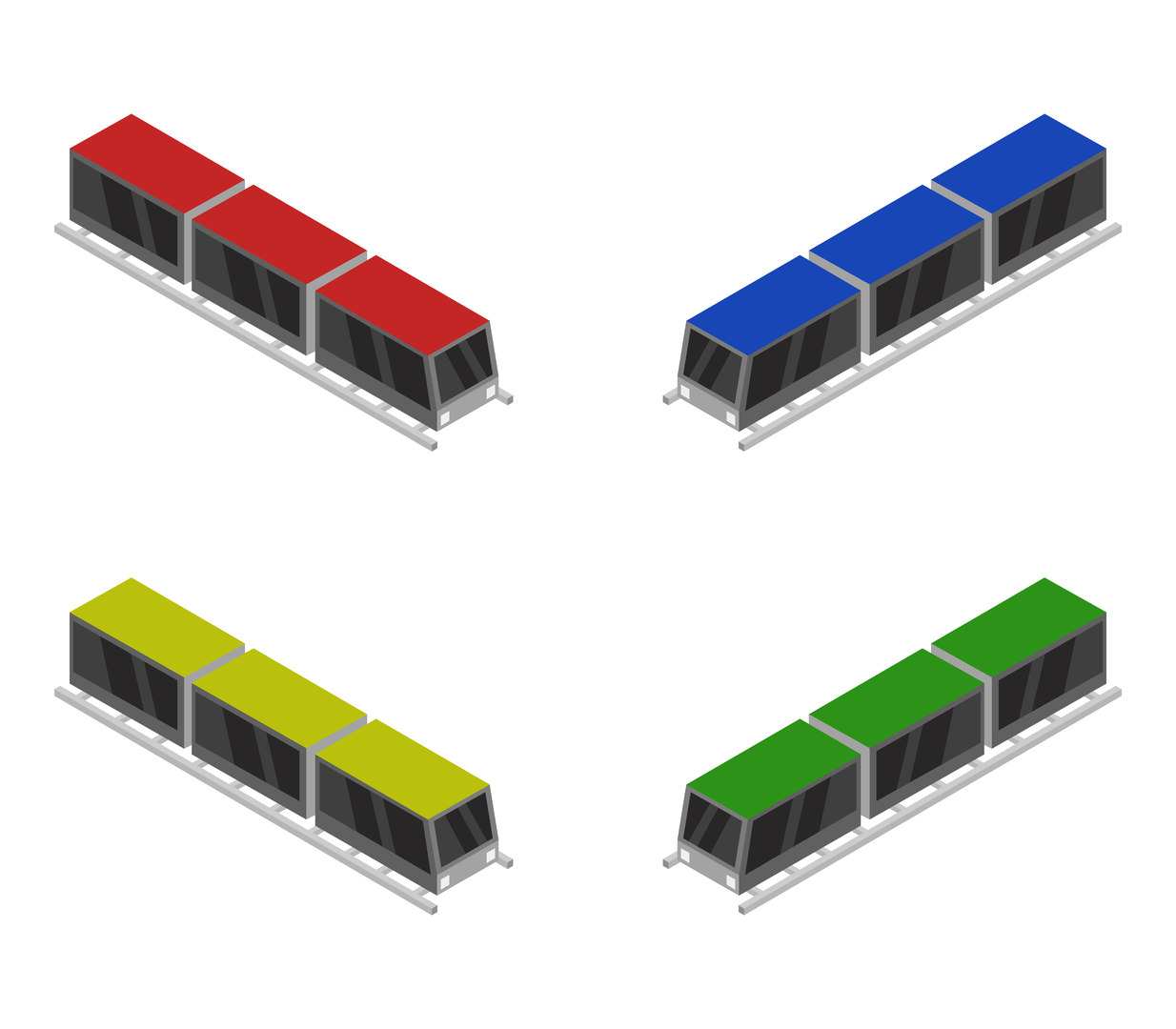 Shapes Encapsulated Postscript isometric train tra