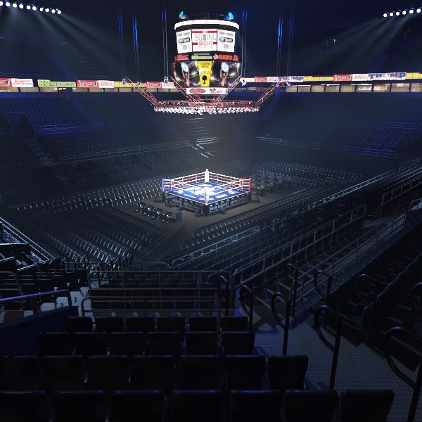 Boxing arena 3D model - TurboSquid 1519574
