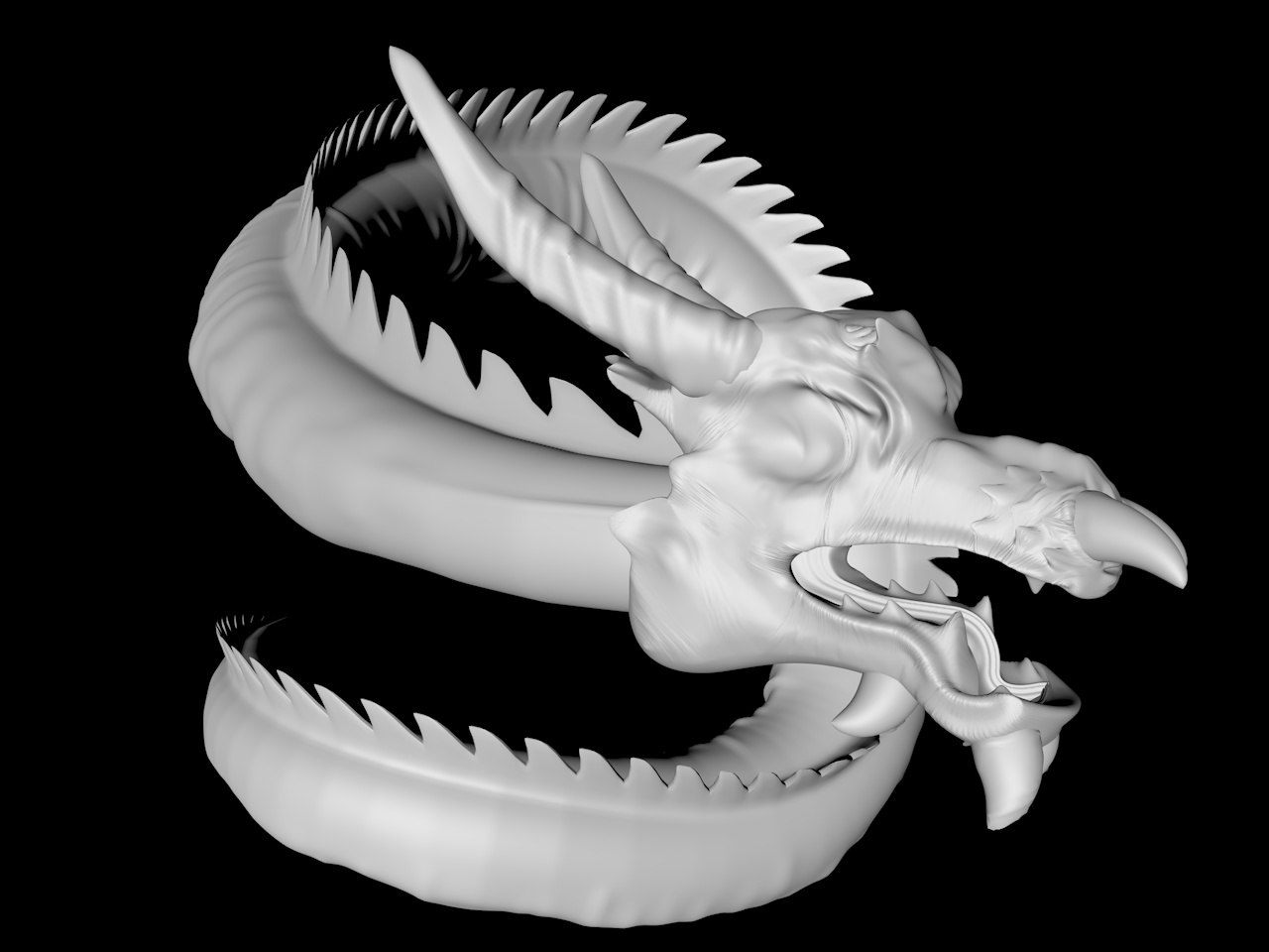 Dragon head 3D model - TurboSquid 1519633